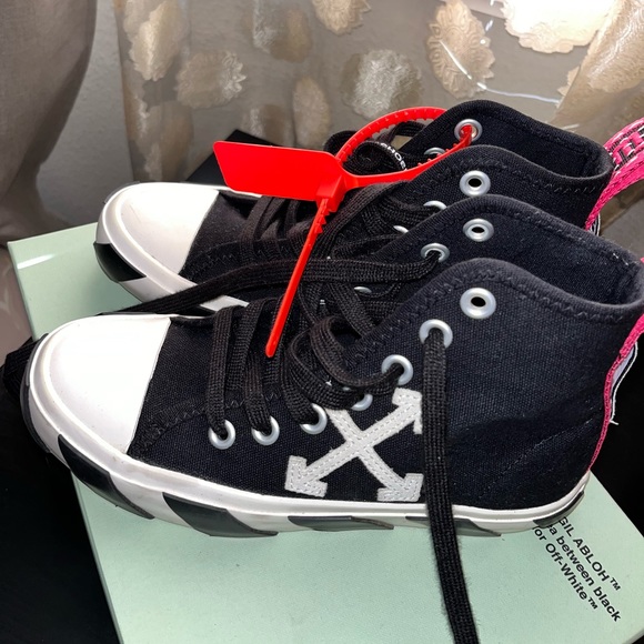 Off-White | Shoes | Offwhite Mid Top Vulcanized Sneaker | Poshmark